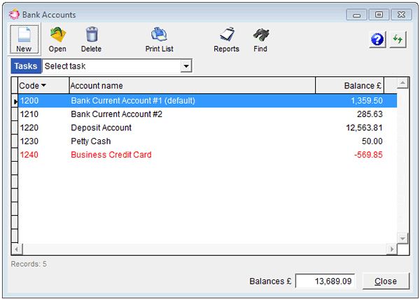 Small Accounts : business accounting software
